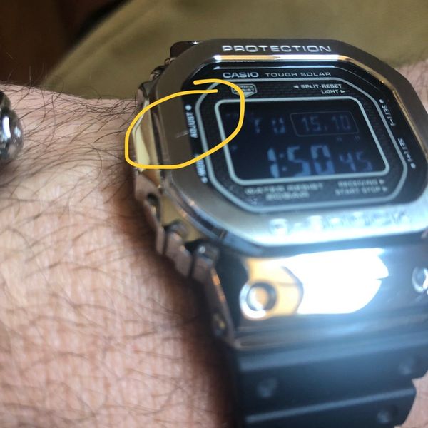 For sale G-Shock Metal square with resin strap.(GMWB5000-1 ...