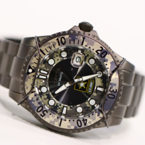 Invicta Men's 31854 U.S. Army Automatic Chronograph Black, Camouflage ...
