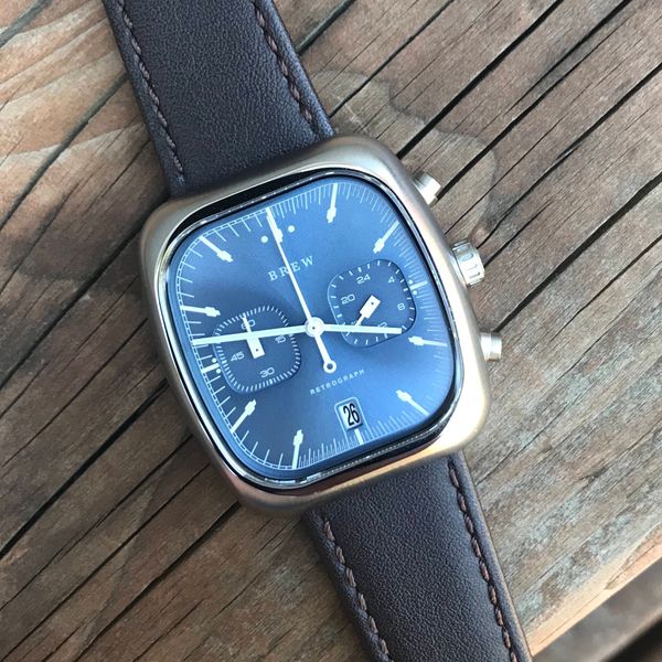 FS: Brew Retrograph Cobalt Chronograph, Blue Sunburst Dial, Sapphire ...