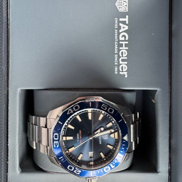 TAG Heuer Aquaracer Blue Men's Watch - WAY101C.BA0746 | WatchCharts ...
