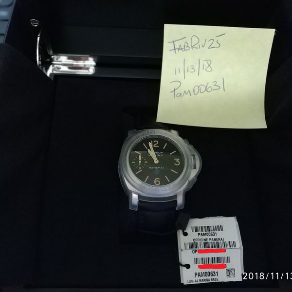 [WTS](Panerai) (631) Panerai Base Blue Logo PAM 631 / PAM00631 U (2018 ...