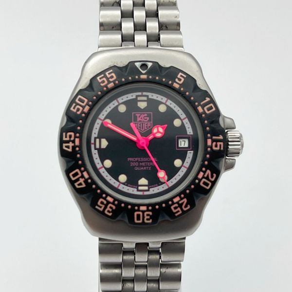 TAG Heuer FORMULA 1 CLASSIC WA1417 PINK BLACK dial Quartz watch womens ...