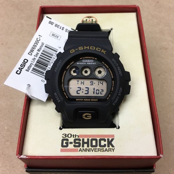 FS: Casio G-Shock 30th Anniversary DW-6930C Resist Black / Brand New ...
