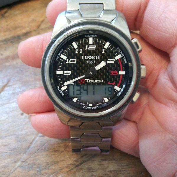 Tissot Touch II T047420a Titanium Smart Watch Compass Barometer ...