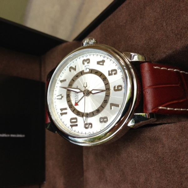 Bulova Accutron Gemini 63B011 GMT $325 | WatchCharts Marketplace