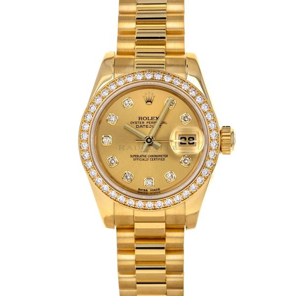 FS- Rolex 179138 D 18kt Yellow Gold Datejust President Champagne ...