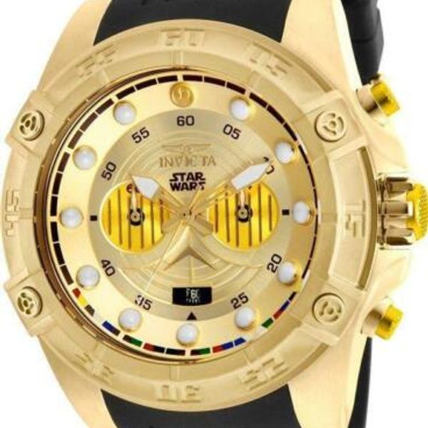 Invicta Star Wars C3P0 Men's 52mm Limited Edition Chronograph Watch ...