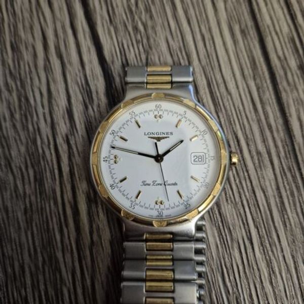 Longines Conquest Time Zone Quartz Vintage Watch Wrist Watch *New ...