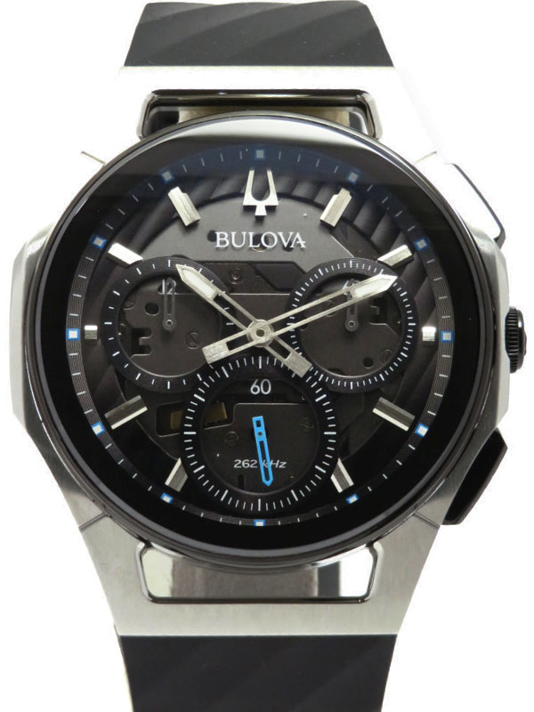 [BULOVA] Bulova "Curve Chronograph" 98A161 Men's Quartz 1 Week Warranty ...