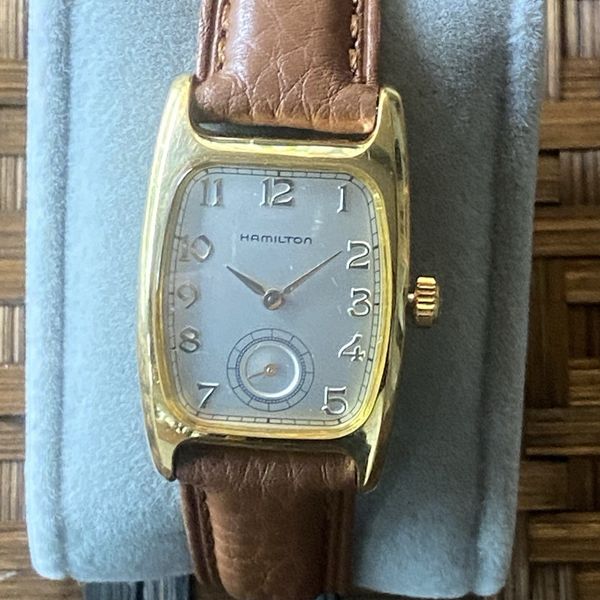 Hamilton Boulton Small Second Quartz Watch, New Battery, New Band ...