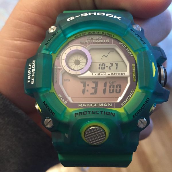 LNIB - Casio G-shock Green Rangeman Love The Sea and The Earth - GW ...