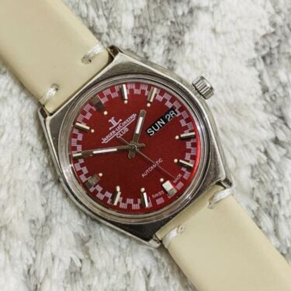 Jaeger LeCoultre Club Automatic RED Dial Cal. AS 1916 Swiss Movement ...