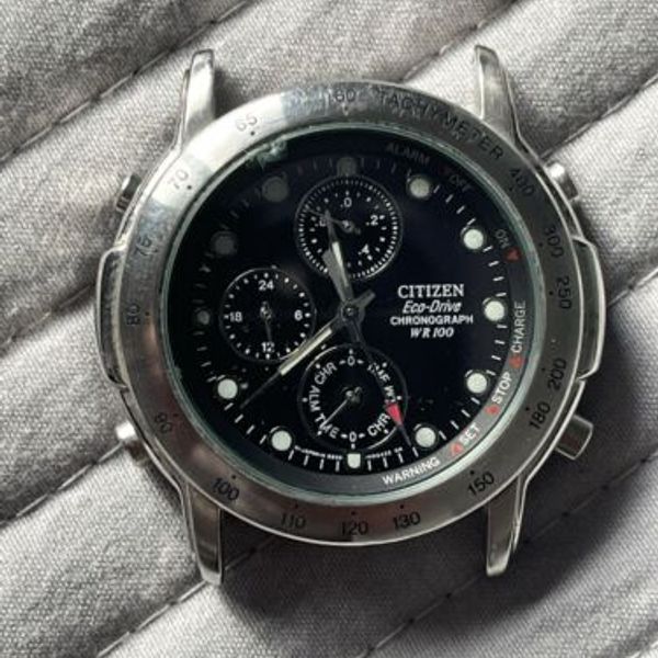 Citizen Eco Drive Men's 100 MT WR Chrono Alarm Date Watch 0870 ...