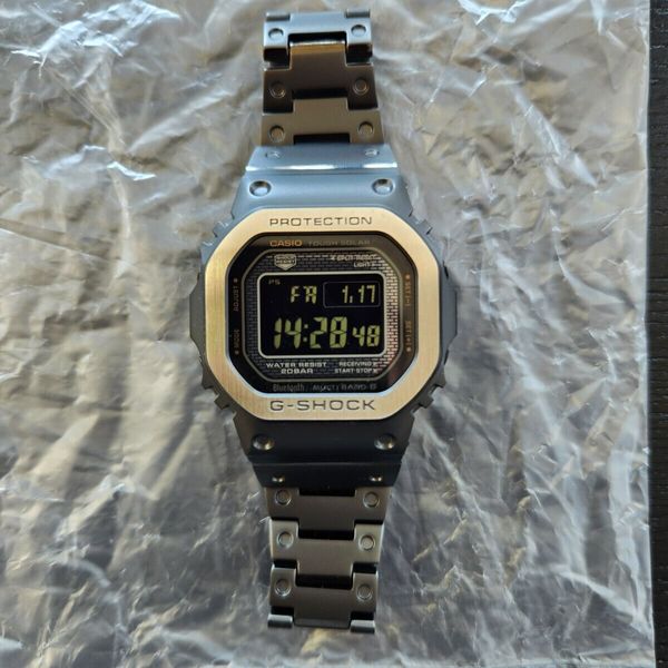 Casio G-Shock GMW-B5000MB-1 Full Metal Matte Black Stainless Steel ...