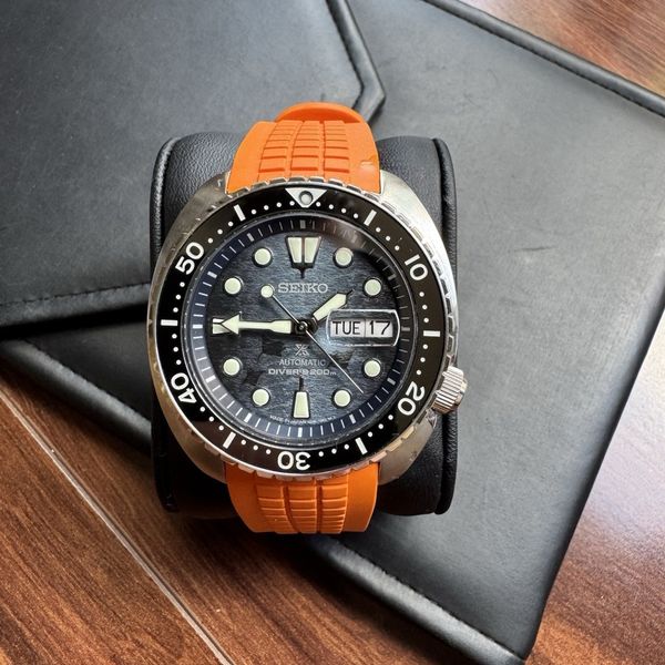 Seiko SRPF77 King Turtle Manta Ray Prospex Blue Men's Automatic Air ...