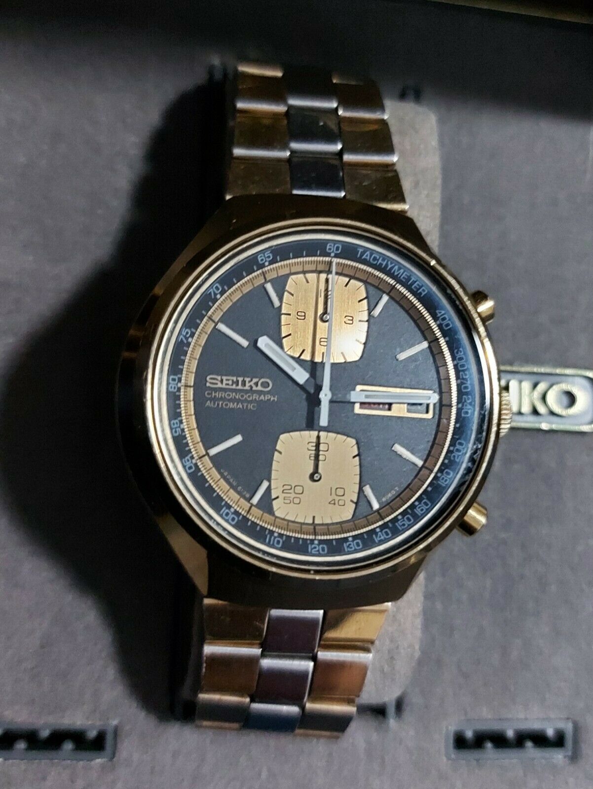 Boxed Vintage Seiko John Player Special Gold Plated 6138-8030 From ...