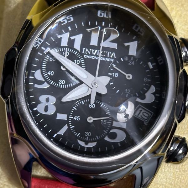 Invicta Men's RED Lupah Chronograph Watch 31402 $995 New In Box ...