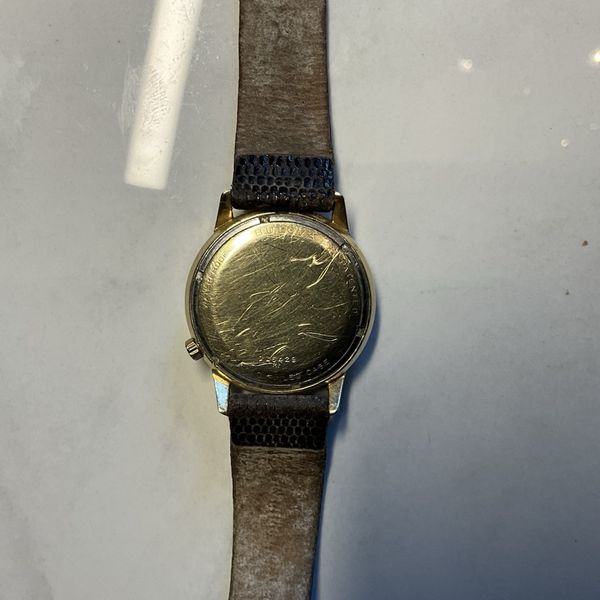 Bulova Accutron men's wristwatch 14K Filled Gold case M7, 1967 Not ...