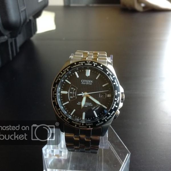 SOLD Citizen Eco-Drive World Perpetual AT atomic solar w/sapphire ...