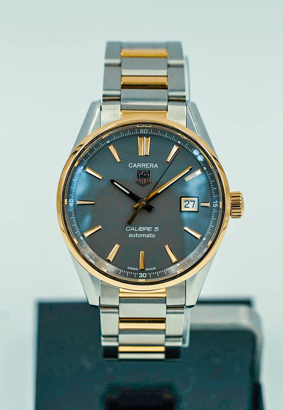FS: TAG Heuer Carrera Calibre 5 SS/18k Rose Gold WAR215E Excellent ...