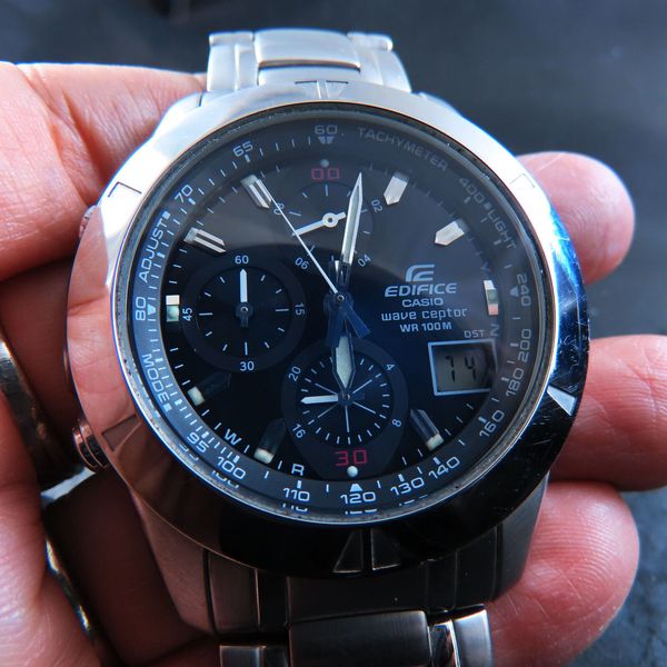 EQW-520 Casio Wave Ceptor Edifice WR 100M Quartz Men Watch ...