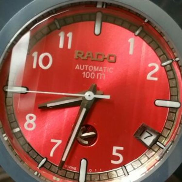 RADO DIASTAR AUTO 658.0637.3 100 DIVE WATCH RED DIAL MINT | WatchCharts