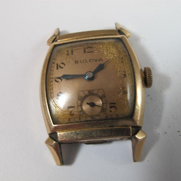 BULOVA MENS ROSE COPPER COLOR 1947 CALIBER 10BC NO RESERVE ...