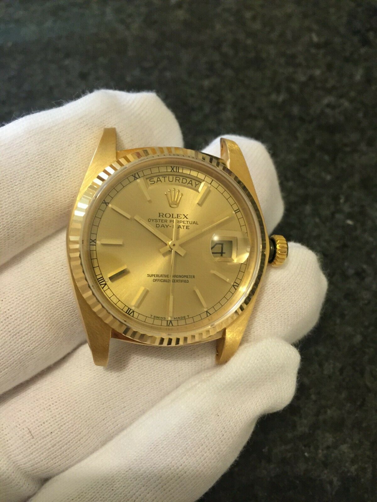 Rolex Day-Date 18038 watch head | WatchCharts Marketplace