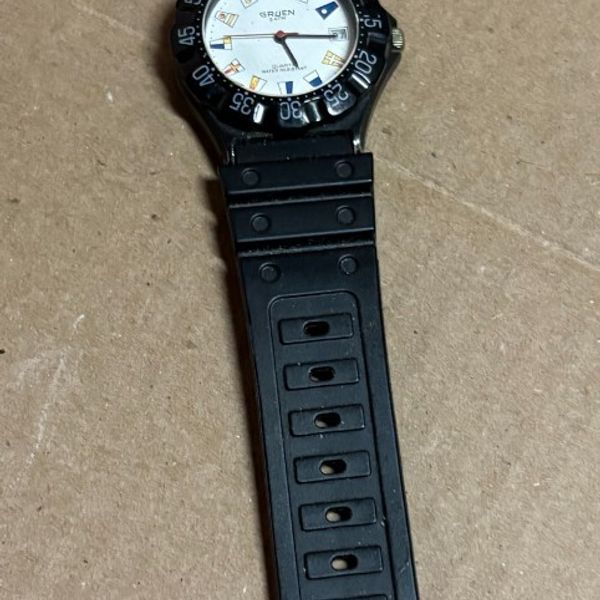 Gruen Mens Nautical Flag Design Watch | WatchCharts Marketplace