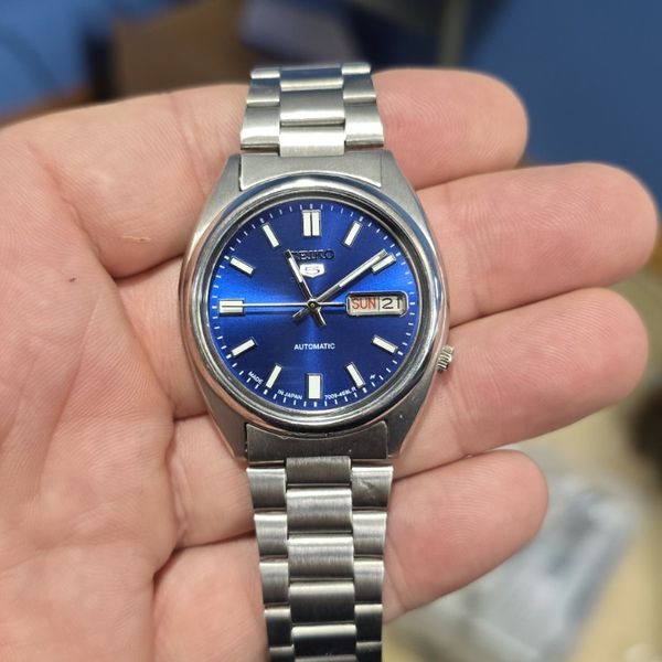 Stunning SEIKO SPORTS 5 Automatic, Refurbished 7009A & Blue Dial ...
