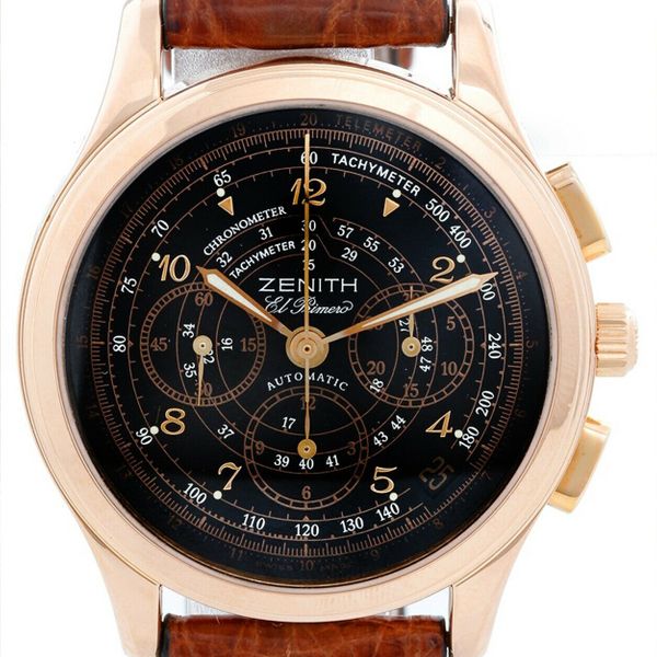Zenith El Primero Chronograph 18k Pink Gold Limited Edition Watch 17 ...