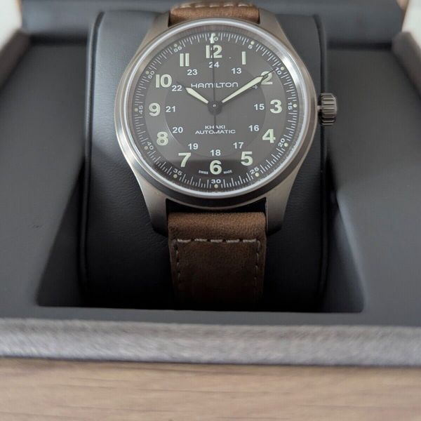 Hamilton Khaki Field Titanium Auto Men's Black Watch - H70545550 (Mint ...