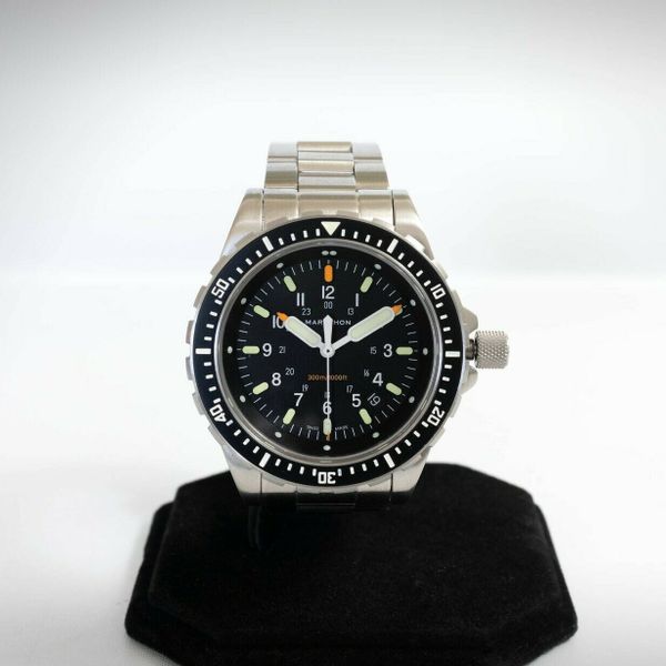 Marathon Jumbo Diver's Quartz (JSAR) 46mm Stainless Steel Cas ...