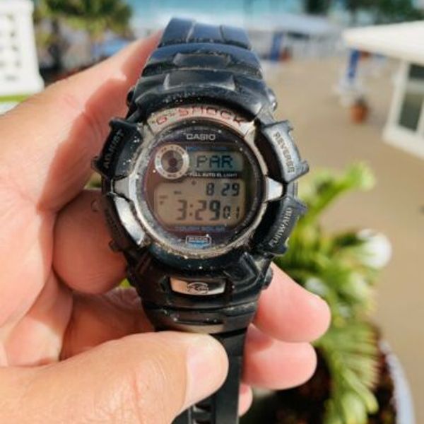 Casio 3192 G-Shock G-2310R Men's Watch Tough Solar Black Resin Digital ...
