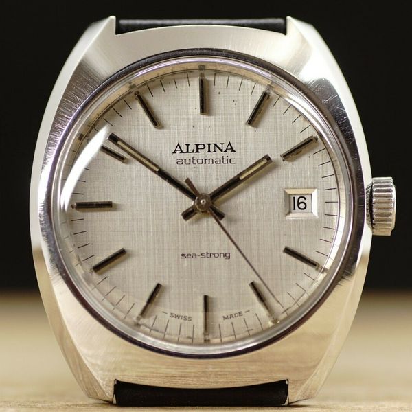 Alpina Sea Strong automatic watch cal.ETA 2873 Men's vintage watch from ...