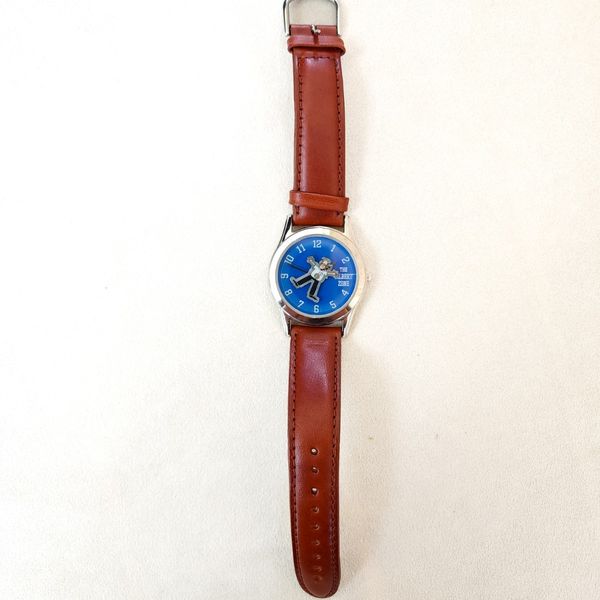 Vtg Watch Rotating Dilbert Comic Strip 35mm Fossil Relic Blue Japan New ...