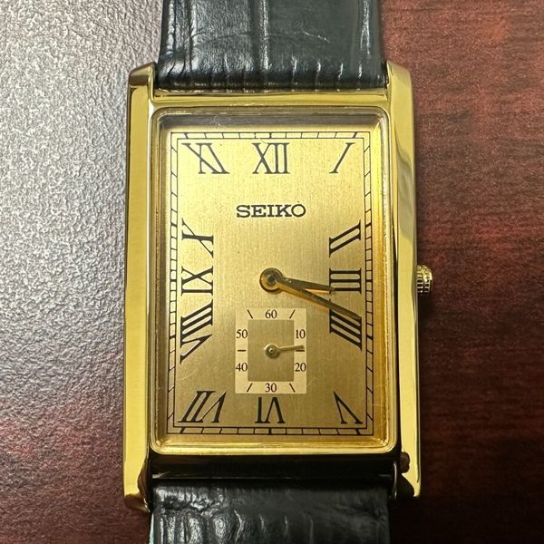 SEIKO Small Second Square Tank Shape Men | WatchCharts Marketplace