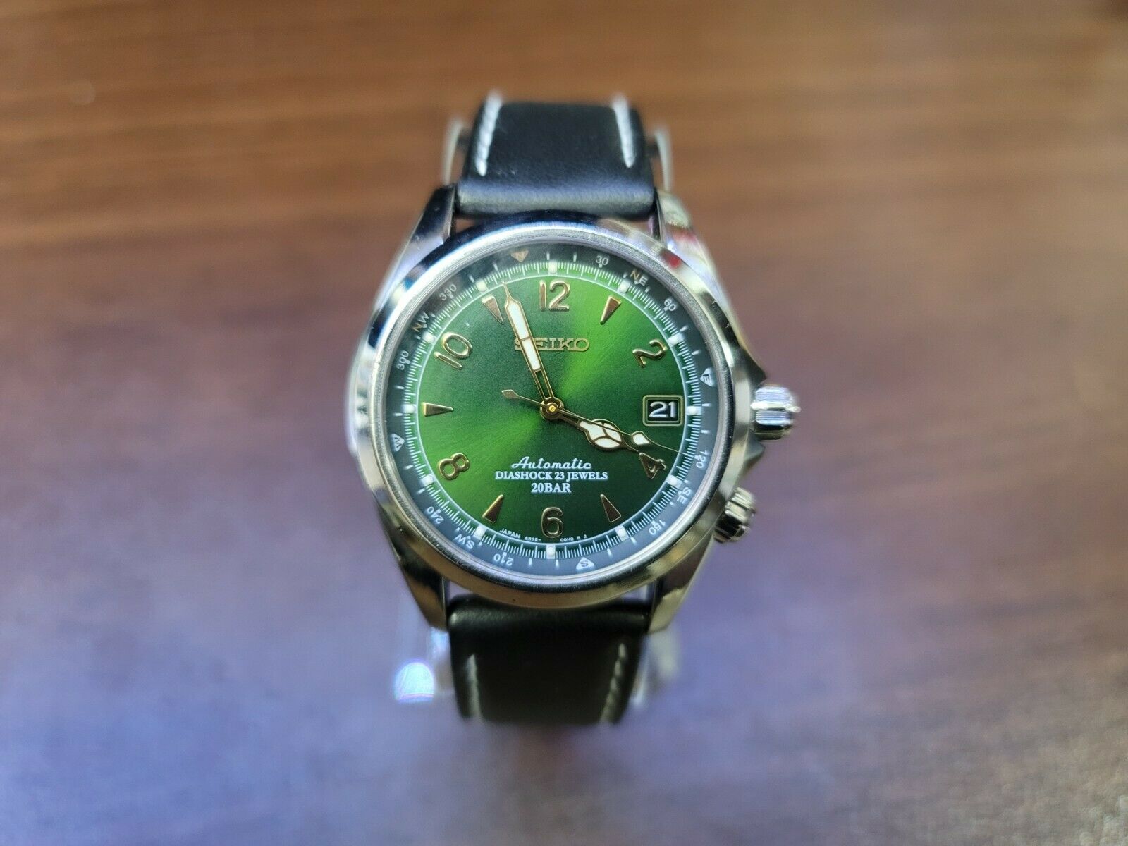 Seiko Prospex SARB017 Alpinist Green Dial Compass Bezel Men's Automatic ...