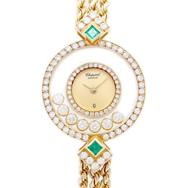 Battery replaced Chopard Chopard Happy Diamonds 4054 Genuine Diamond ...