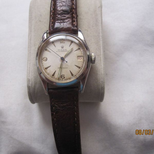 FS- ROLEX OYSTERDATE PRECISION 6066 ca. 1951 | WatchCharts Marketplace