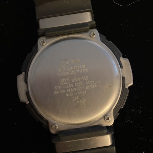 Casio SGW100 Twin Sensor Watch, Thermometer, Compass, Chronograph, 5 ...