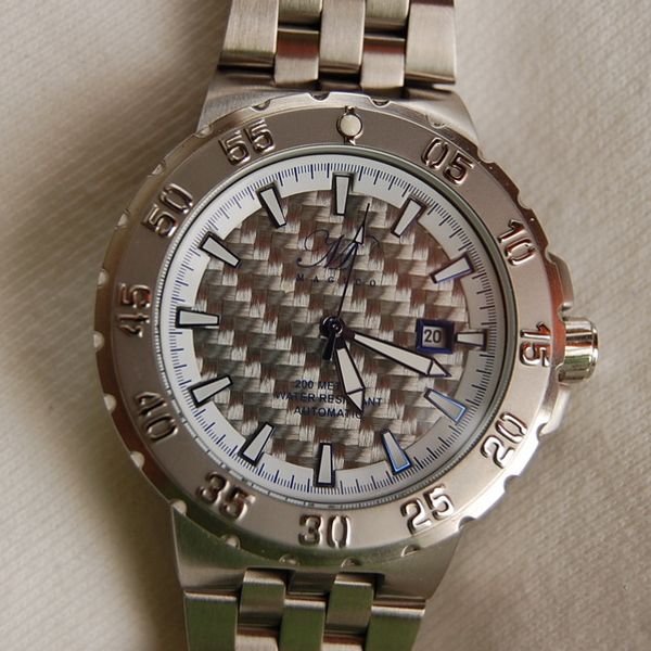 FS: Magico 200M Automatic Diver Silver Carbon Dial ( Citizen Miyota $75 ...