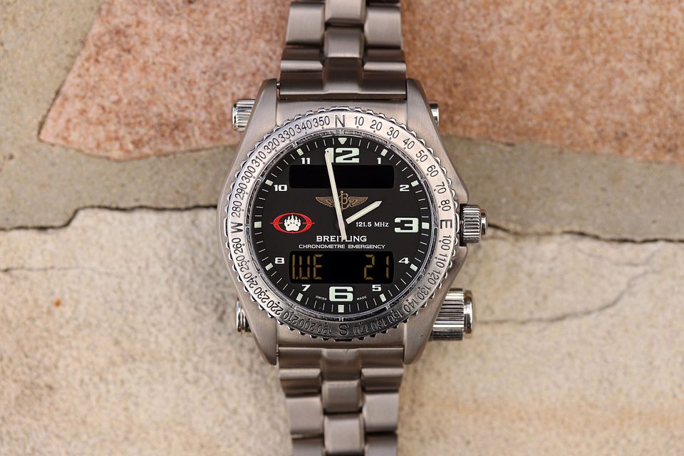 2006 Breitling Emergency ref. E76321 “Blackwater Logo Dial ...
