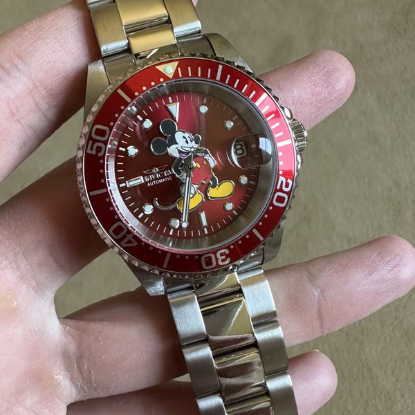 [$150 USD] FS : Invicta Disney Limited Edition Automatic Men's 40mm Red ...