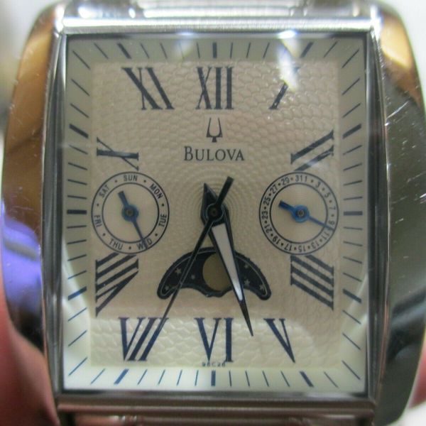 Bulova Men's 96C26 Moon Phase Watch New Battery | WatchCharts Marketplace