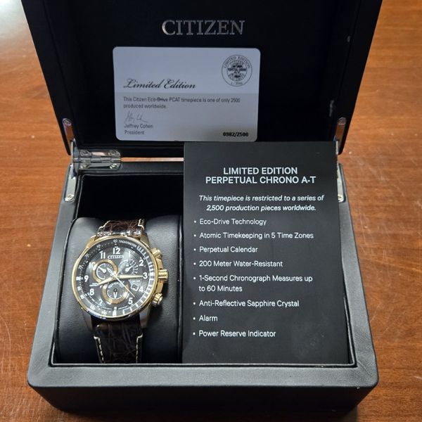 Citizen Limited Edition Eco-Drive PCAT Watch Rose Gold 0982/2500 ...