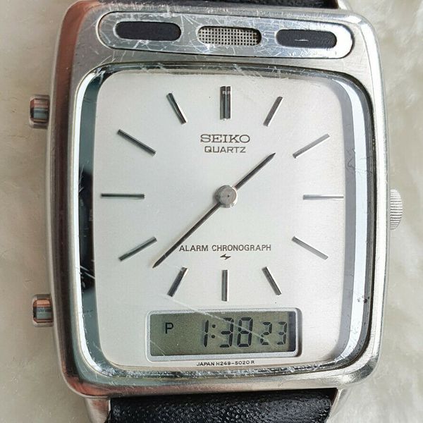 Seiko H249 5020. Digi-ana dual display. Jan 1981 First model. Needs ...