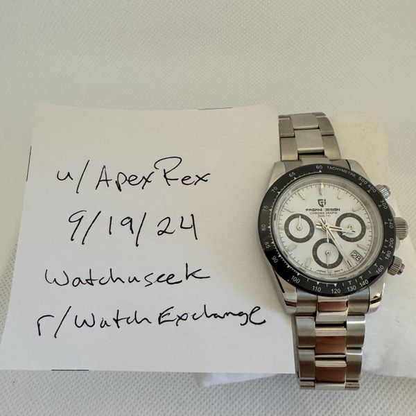 Pagani Design PD-1644 White Dial Chronograph, White Dial, Sapphire ...