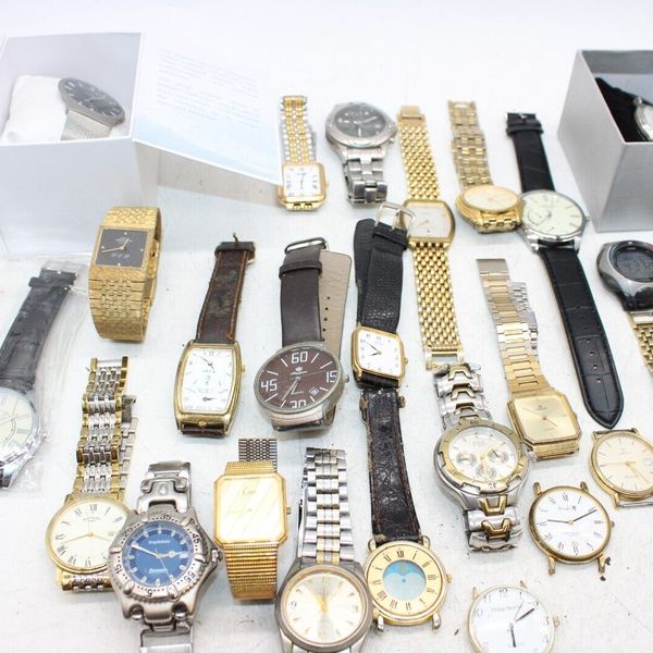 F x25 Vintage Gents Quartz Wristwatches Inc Seiko, Phillip Mercier ...