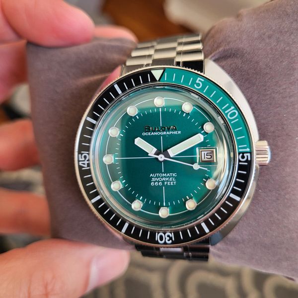 FS: Bulova Oceanographer “Devil Diver” Green Dial | WatchCharts Marketplace
